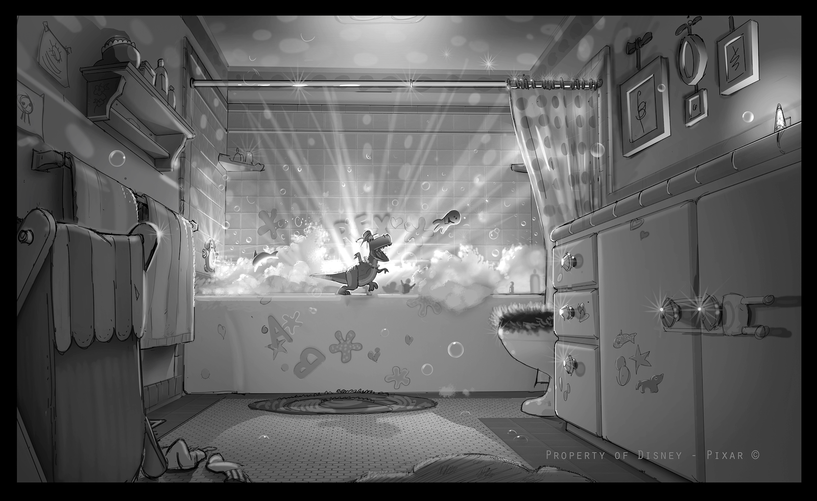 PartySaurus Rex Concept Art | Pixar Post