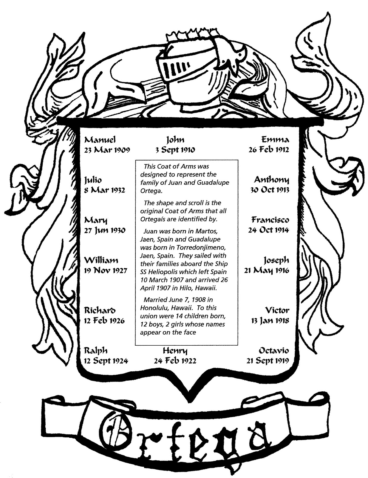 They Came from Spain : Covering the Early History of Our Ortega Family ...