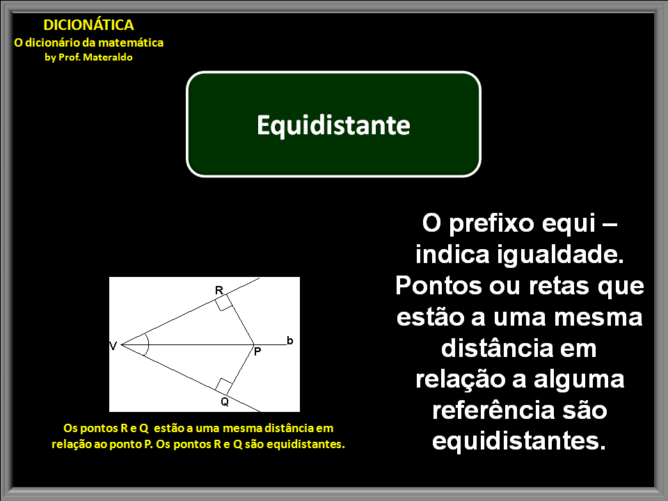 Equidistante Sinonimo