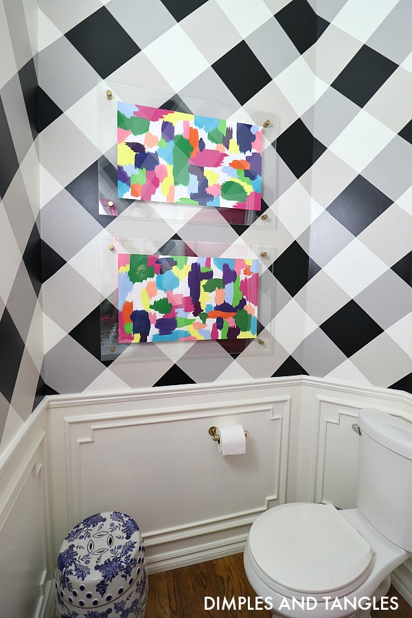 DIY ABSTRACT ARTWORK- COLOR SPLASH DECOR BLOG HOP | Dimples and Tangles