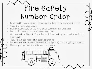 Mrs. Wheeler's First Grade Tidbits: Fire Prevention Week