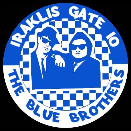 Iraklis Ultras logos: Iraklis Gate 10 The Blue Brothers