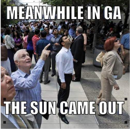 Good things happened: Meanwhile in Georgia..., the sun came out and at home