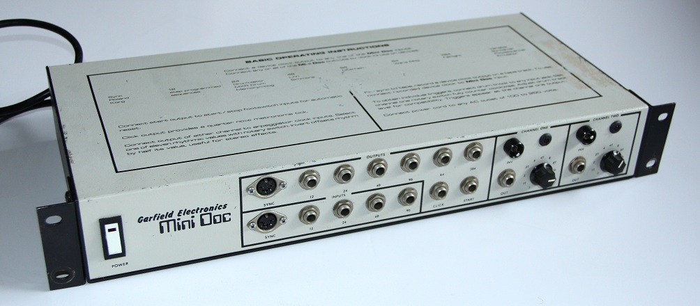 Travelogue, by Jon Sonnenberg: Garfield Electronics Dr. Click and Minidoc