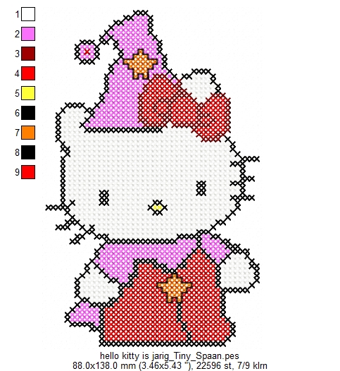 Cross Stitch : Hello Kitty Cross Stitch