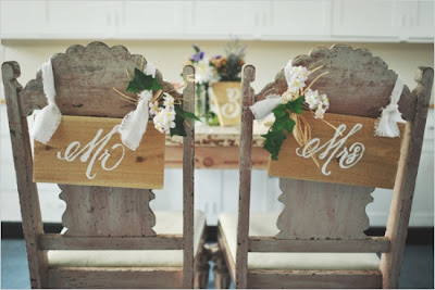 { Ask Cynthia }: Wedding Inspirations | Chair Back Signs