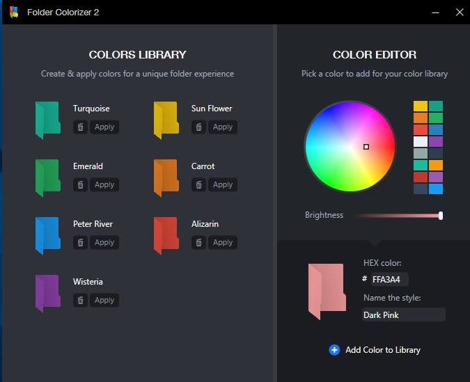 Folder Colorizer 2 ile Windows Gezgini klasörlerine özel renkler uygulayın