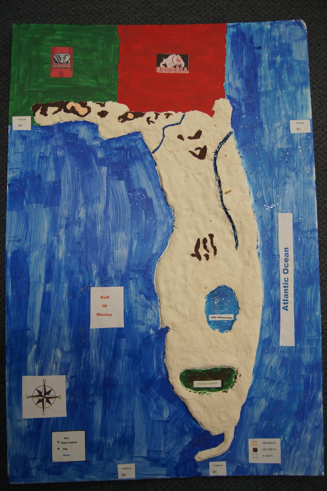 4th Grade Florida Map Project - Map