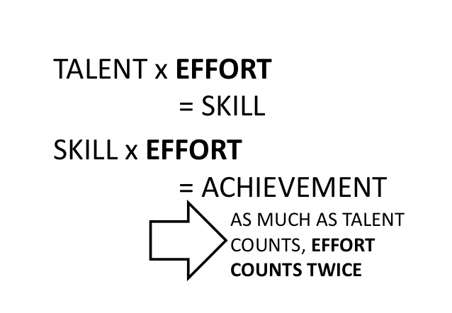 The effort talent paradigm