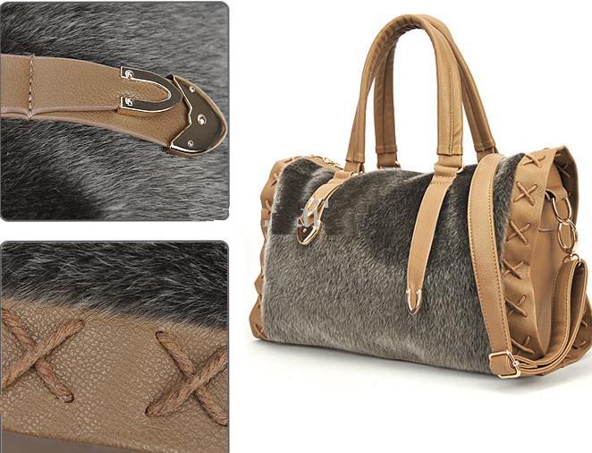 Fashions-Bahrain.com: 2012 Luxury Boston Bag Imitation Fur Bags Women ...