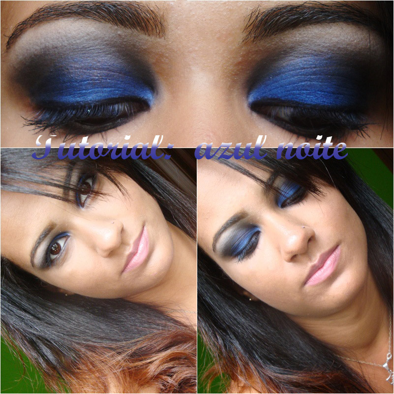 Lizandra Makeup: Tutorial: Maquiagem Azul Noite.