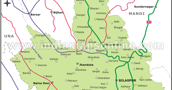Bilaspur, Himachal Pradesh: Information about District Bilaspur