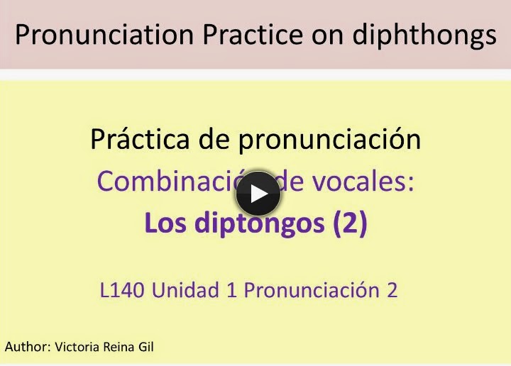 ¡Así nos entendemos!: Los diptongos en español /ei/ y /eu/ /oi/ and /ai/