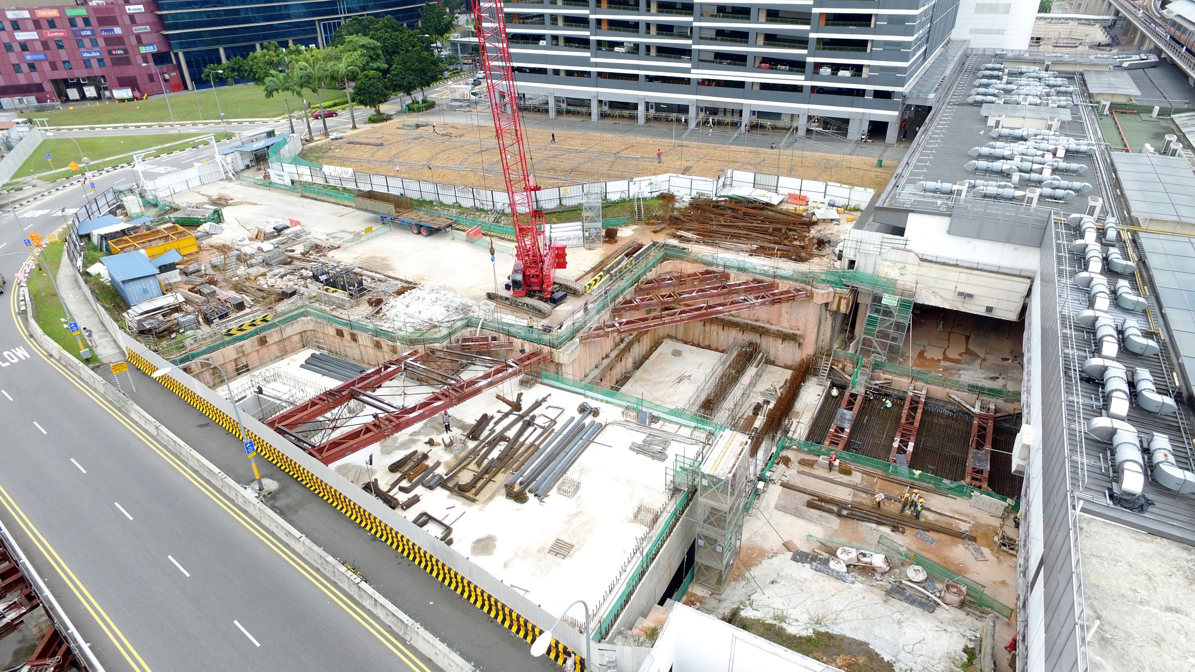 Thomson Line Construction: Woodlands - Basic Structure Completion