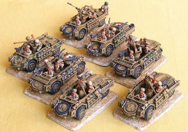 Miniature Soldiers: WWII Italian Auto Sahariana in North Africa, FOW