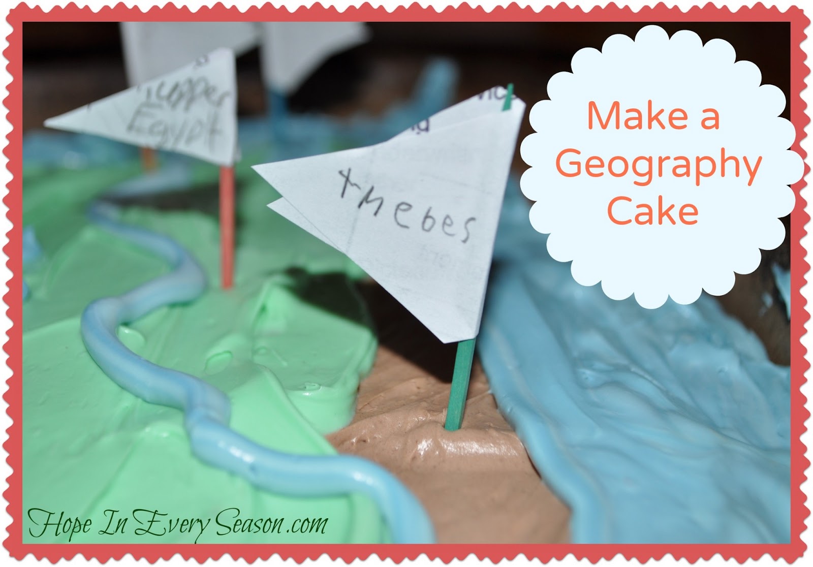 Classical Homemaking: Geography Cake: Studying the Nile River