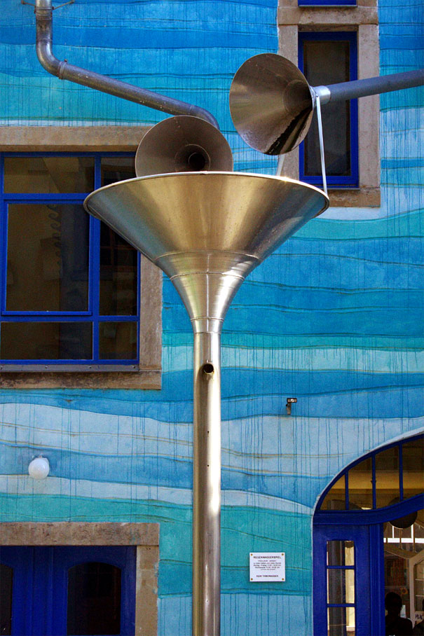 Stormwater Central: Kunsthofpassage Funnel Wall