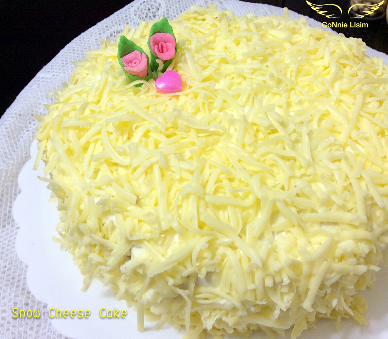 CoNnie Llsim @厨房乐: 雪白芝士蛋糕Snow Cheese cake