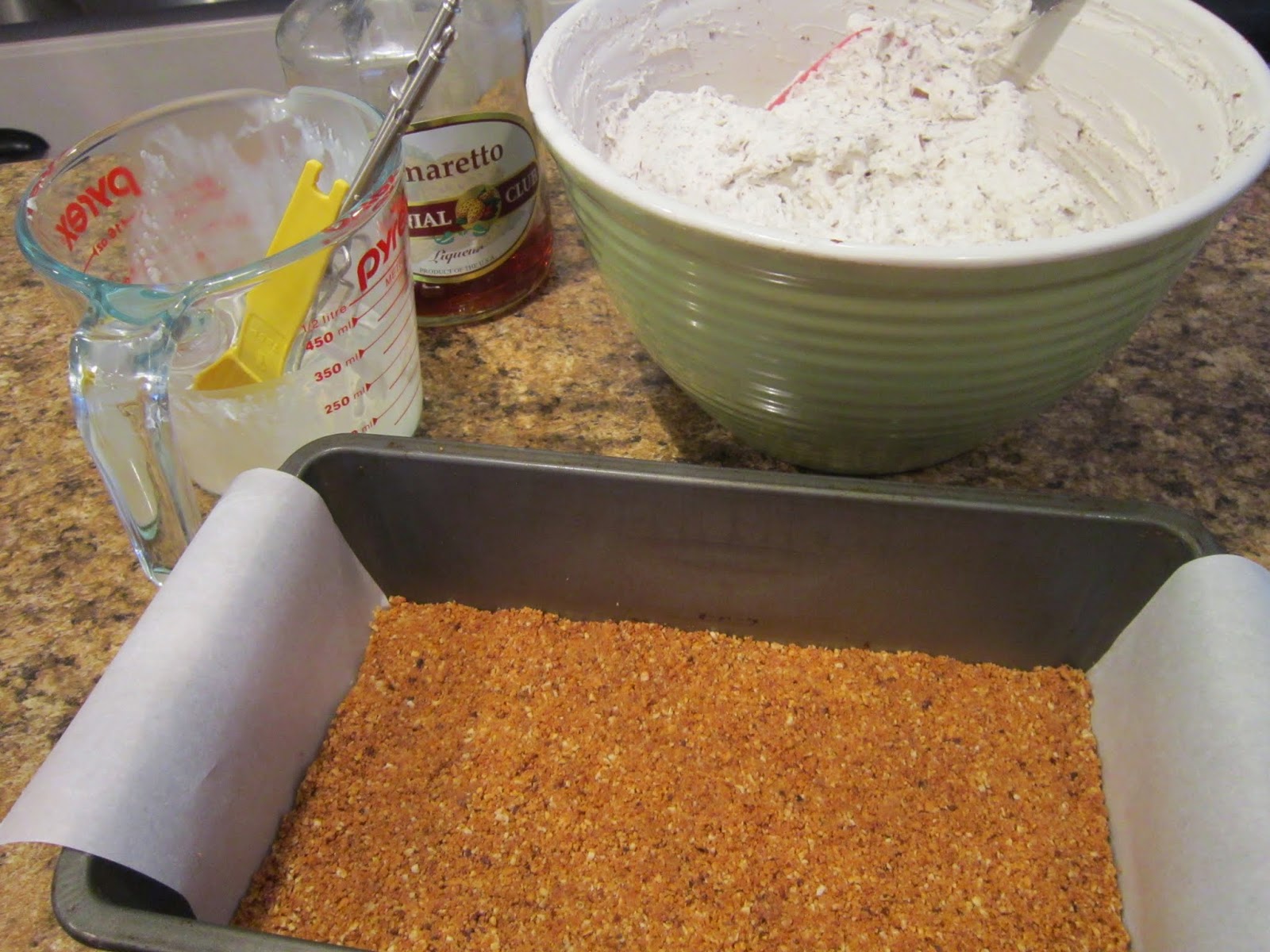 The Italian Next Door: Stracciatella Tortoni Cake w/ Espresso Fudge Sauce