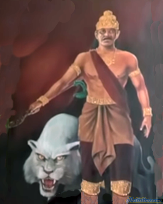 Lukisan Prabu Siliwangi Dan Maung Bodas