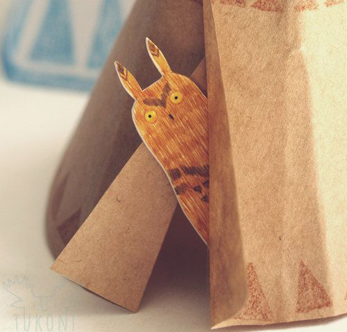 My Owl Barn: Tukoni Tribe: Hand Painted Brooches