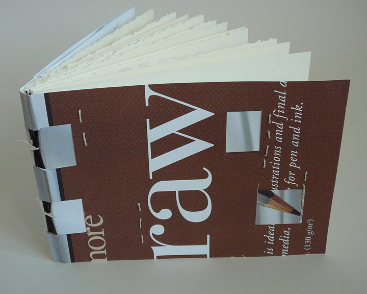 Found Paper Cover for Journal