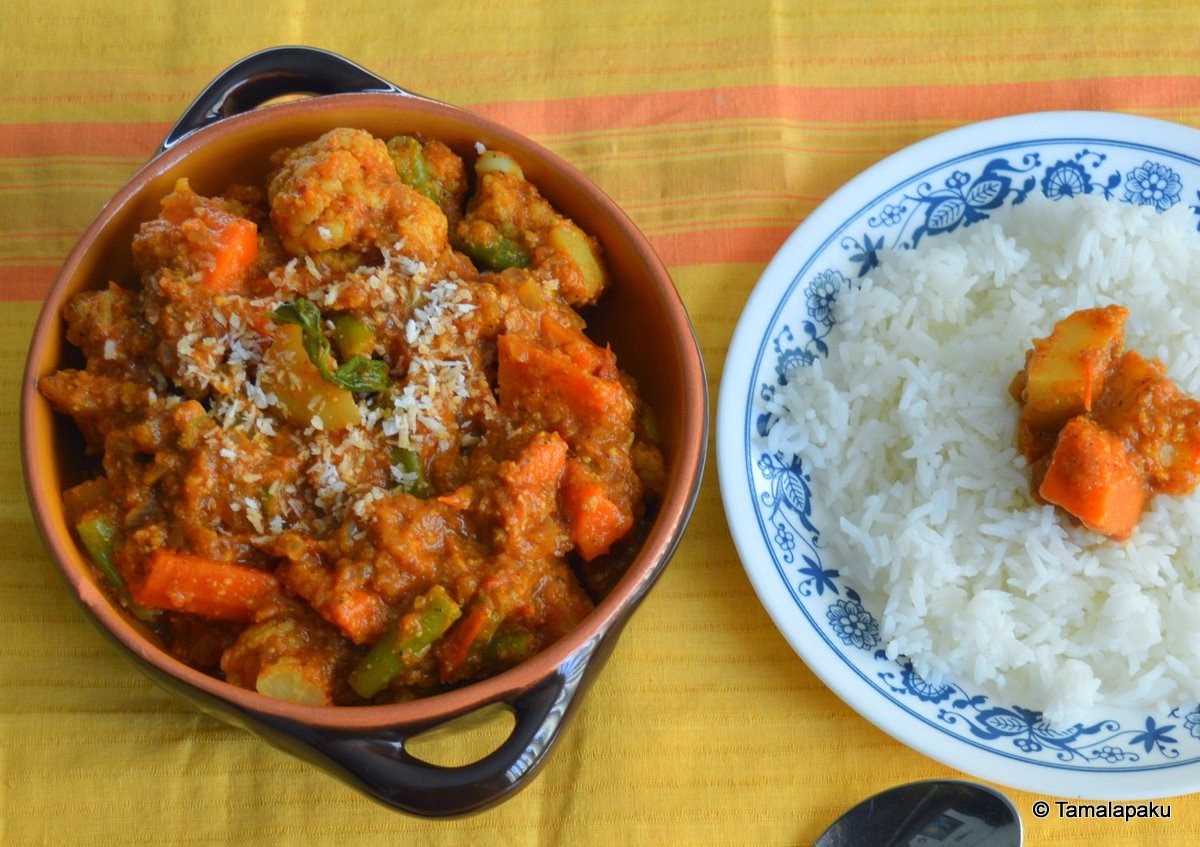 Vegetable Xacuti - Goa ~ Tamalapaku