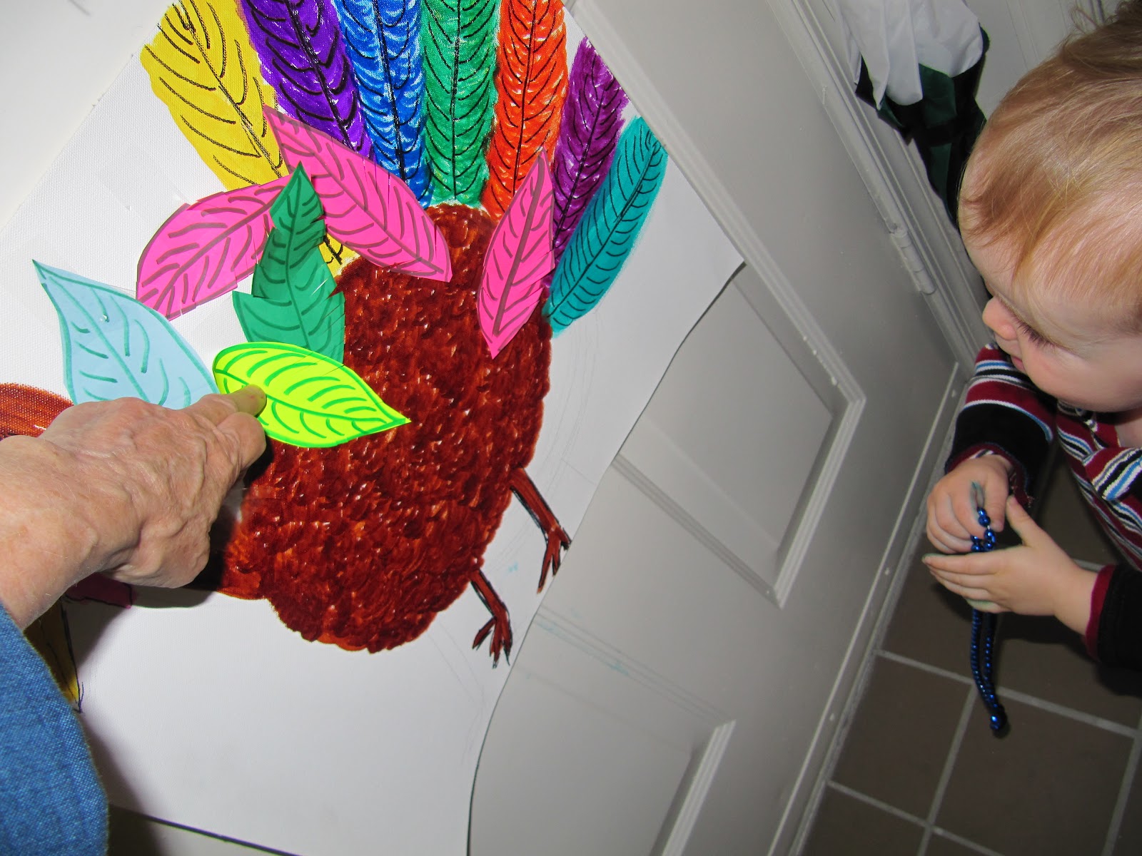 creating with children: Pin the Feather on the Turkey