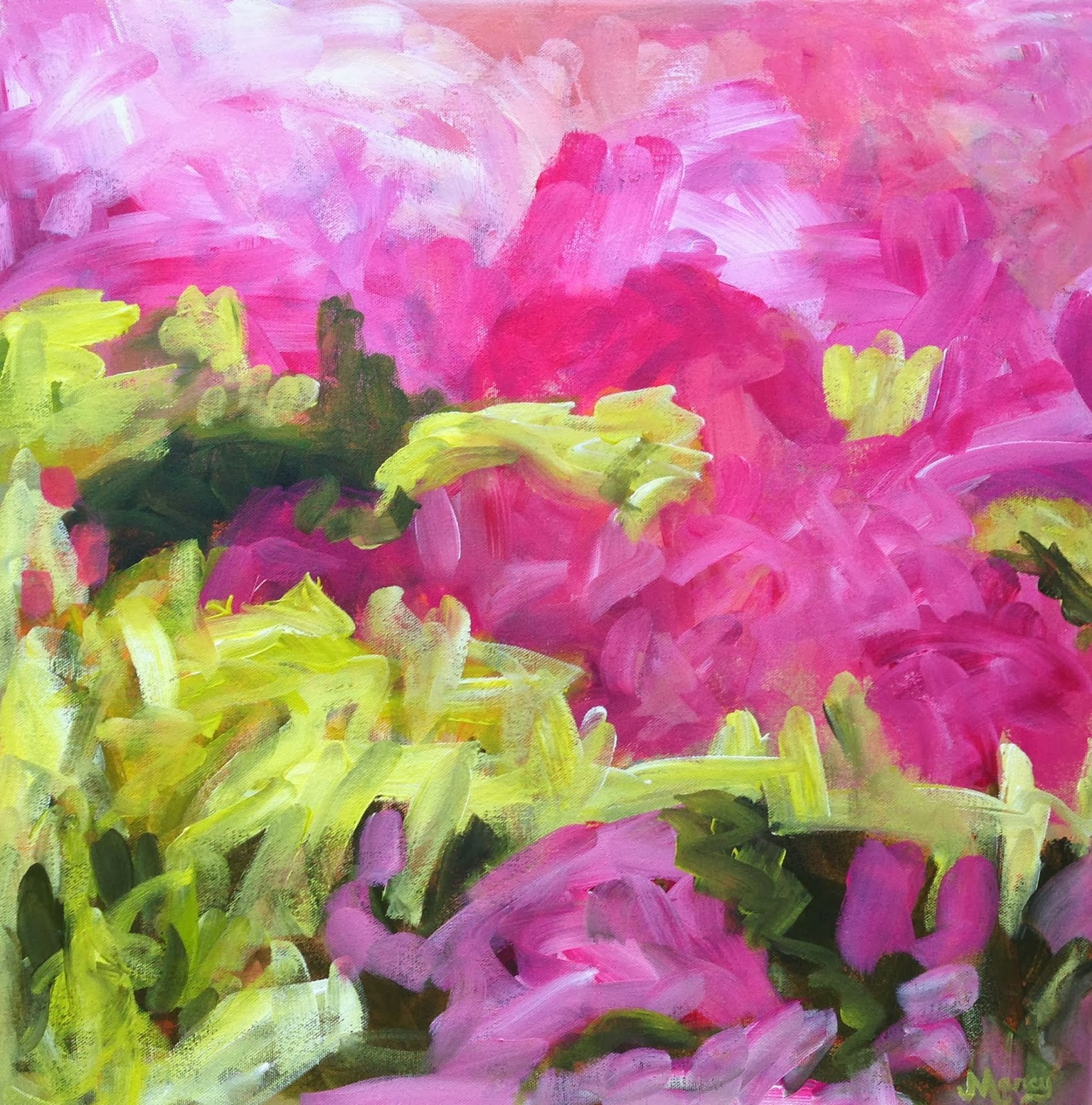 Marcy Brennan Art: Sheer Joy - Abstract by Marcy Brennan