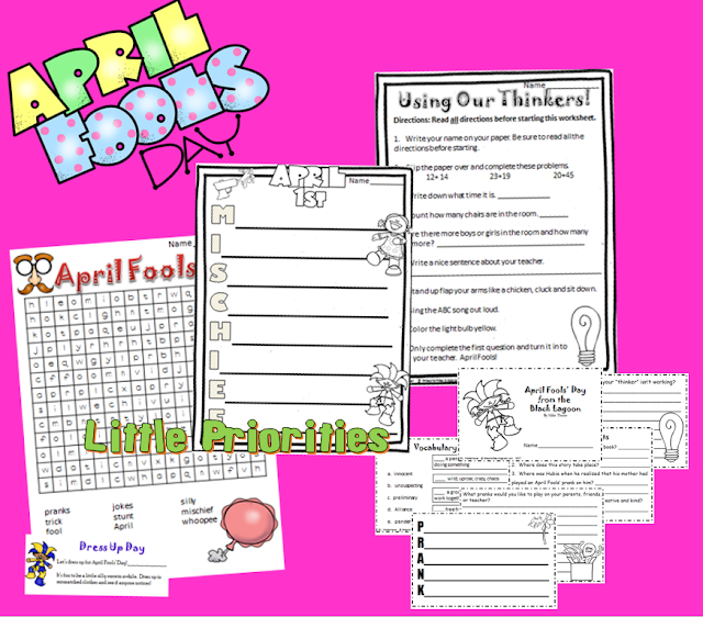 April Fools' Day from the Black Lagoon Literature Companion and Freebie ...