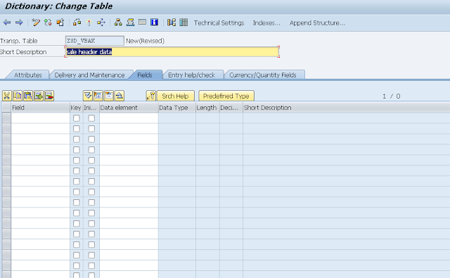 SAP TECH: Creating Transparent Master Table