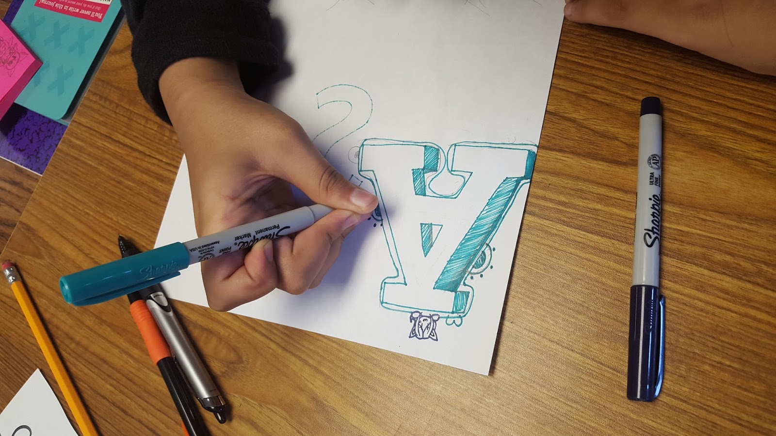 Gladys Noon Spellman ES Art: Typography (6th Grade)
