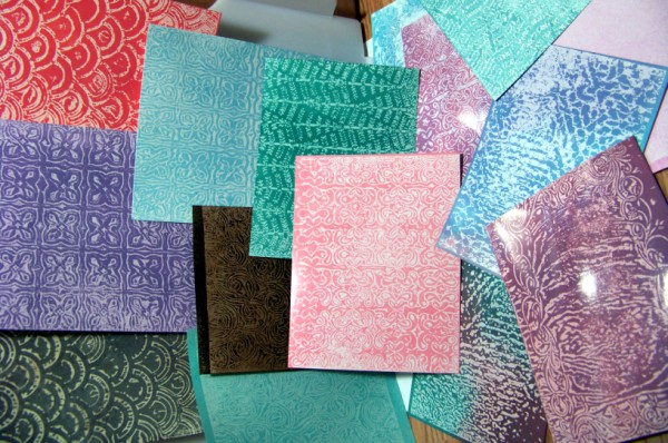 Cher-ing Paper Memories: Embossed Waxed Paper Resist