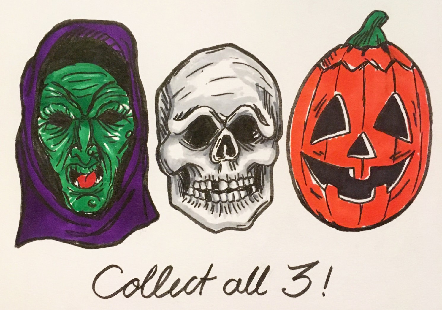 The Horrors of Halloween: HALLOWEEN III Silver Shamrock Masks Artwork ...