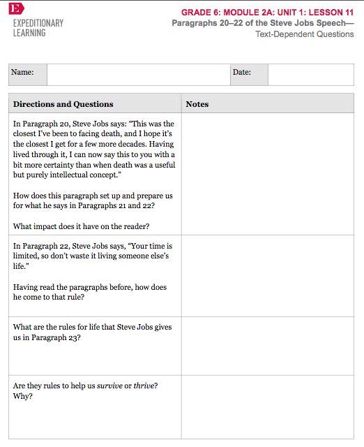 Mr. Trumble’s Blog: Day #100 - 2/25/15 - Mod 2A Unit 1 Lesson 11: Steve ...