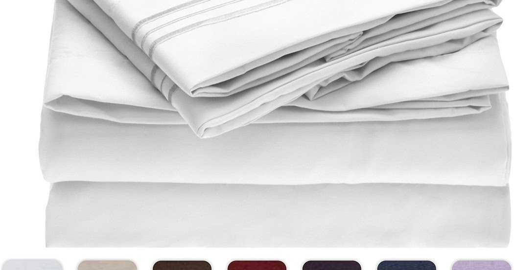Mellanni Bed Sheet Set - HIGHEST QUALITY Brushed Microfiber 1800 ...