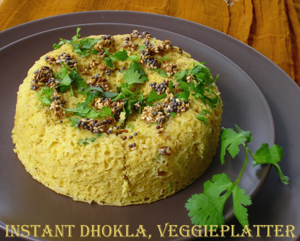 Veggie Platter: D ~ Dhokla, The Microwave Version