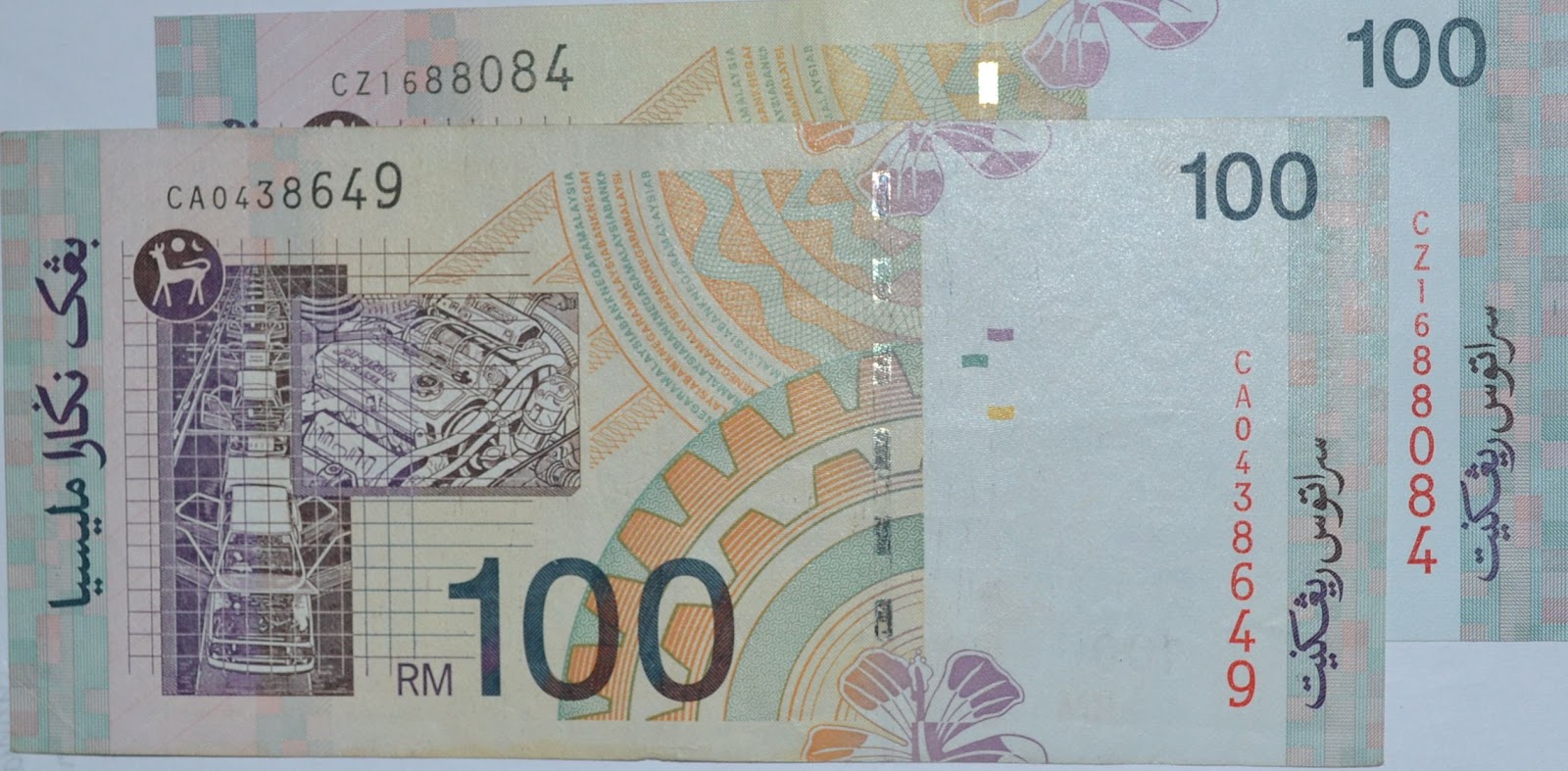 Galeri Sha Banknote: WANG KERTAS RM100 LENGKAP SIRI KE-8 HINGGA SIRI KE-11