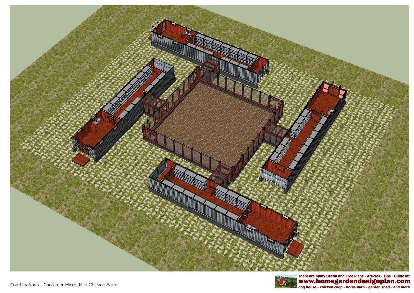 CN200 1 40 feet Container Chicken Farm Mini Micro Chicken Farm Chicken ...