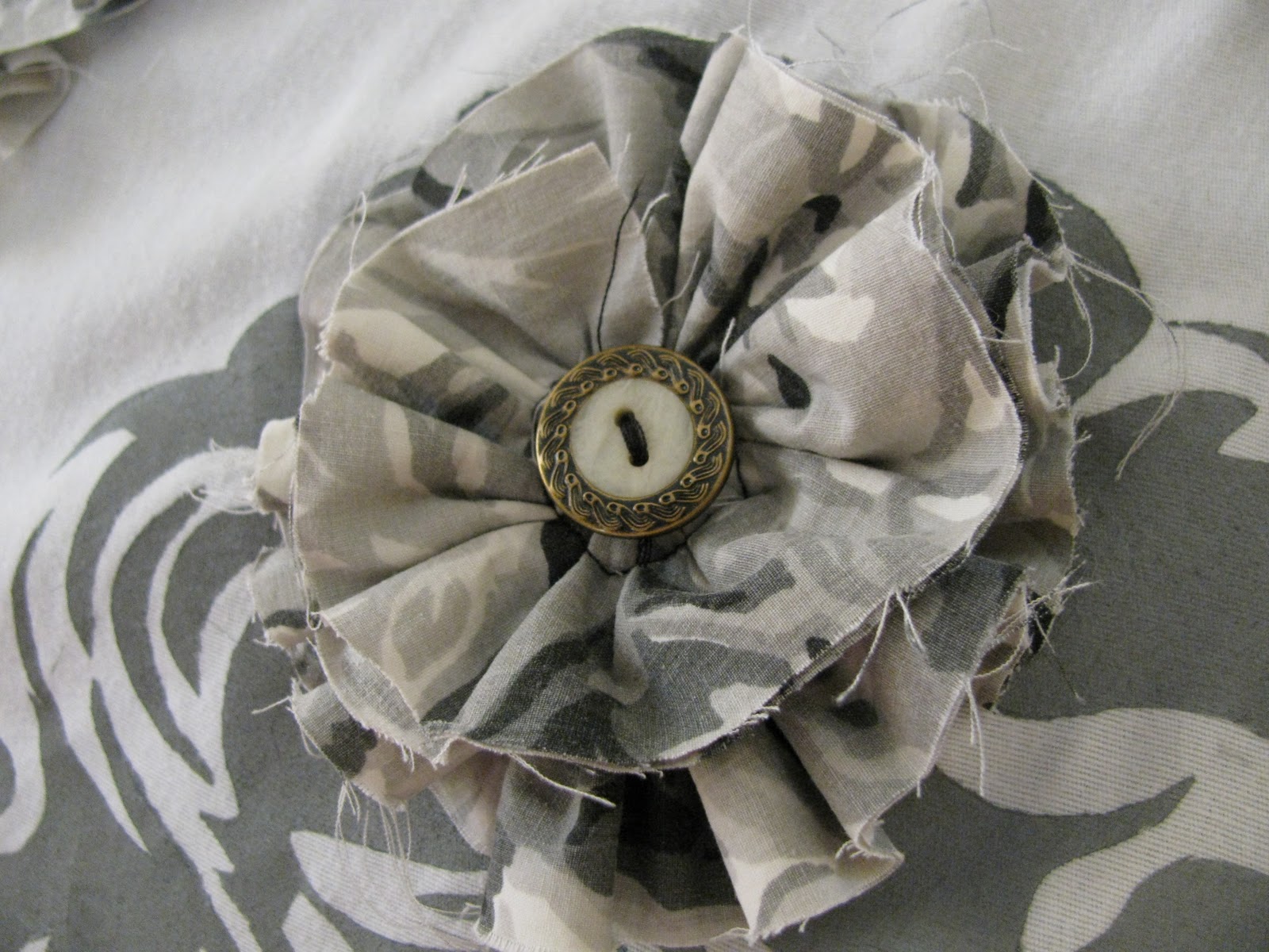 My 3 Monsters: Day 5: Striped Ribbon Flowers & Tattered Flowers