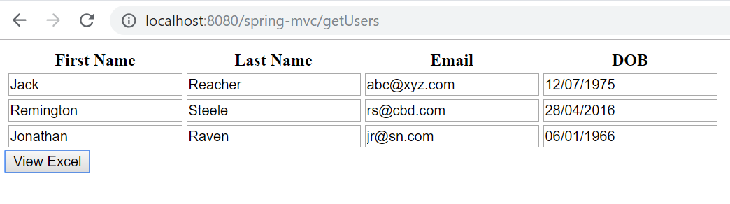 Spring Mvc Excel Generation Example Tech Tutorials