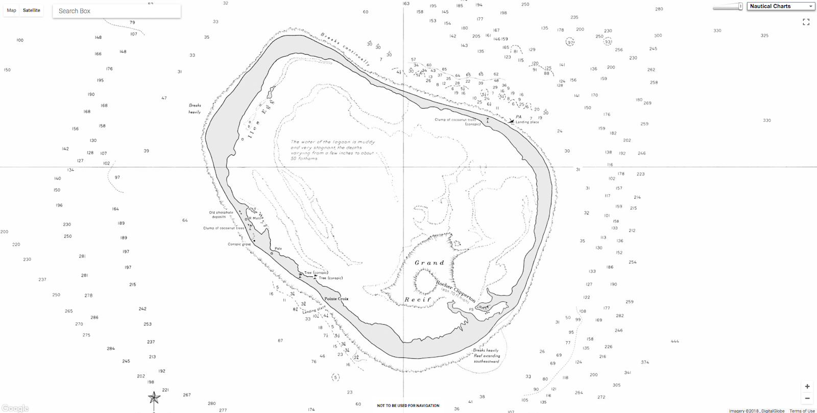 GeoGarage blog: Maps of Clipperton island or Isle de la Passion