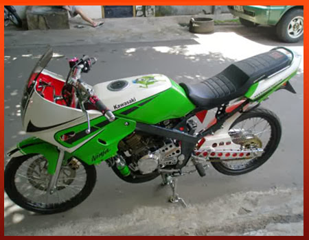 Modifikasi Motor Kawasaki Kaze R 2014