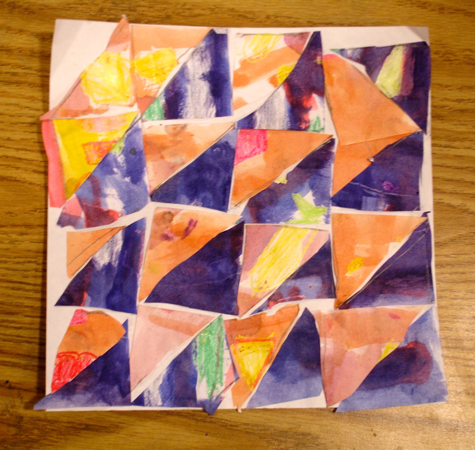 Ms. Kristen-Crayon Can: Paper Quilt Squares.
