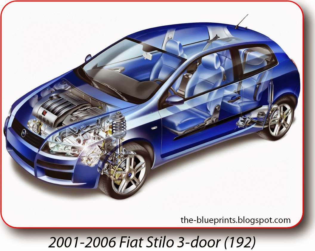 Vector Blueprints - Cars, Trucks, Busses and others: Fiat - Illustrations