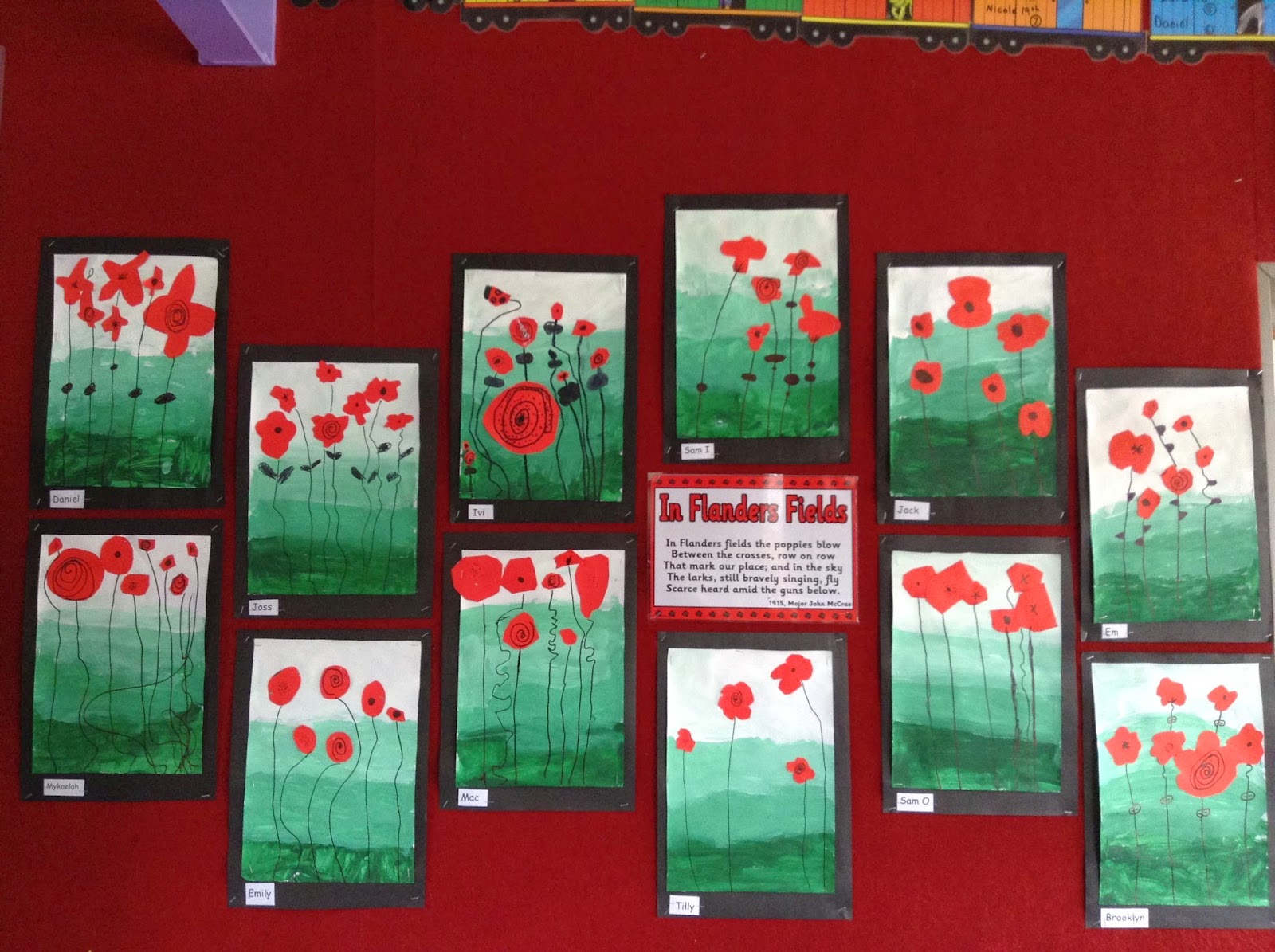 Romahapa Junior Room: Flanders Field Art