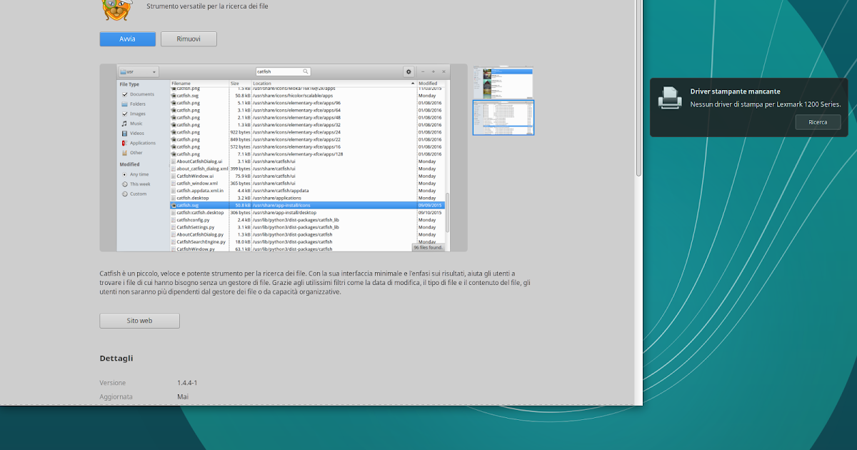 Catfish è un piccolo, veloce e potente strumento per la ricerca dei ...