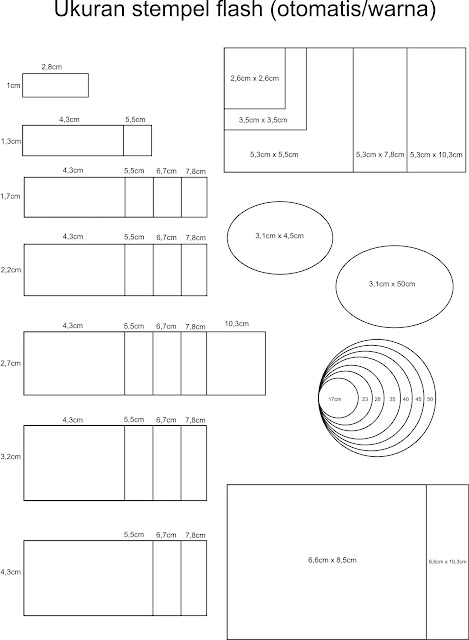KITA STAMP Stempel Semarang: Ukuran Stempel Flash