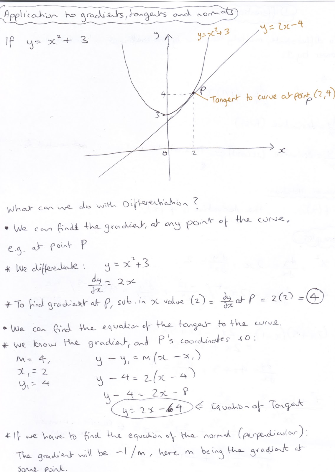 A-Level Mathematics: Differentiating Functions with Examples and ...