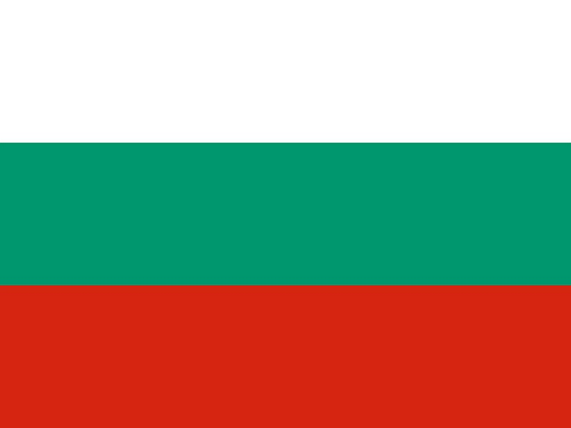 La bandera de Bulgaria